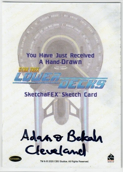 Star Trek: Lower Decks - Adam Cleveland - Lieutenant Shaxs - Sketch ...