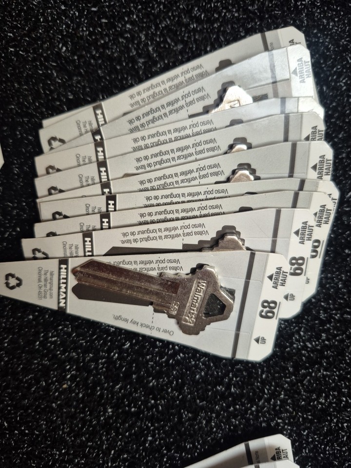 Locksmith 120 Key Blank Starter set Variety Pack 10x Of 12 common ...