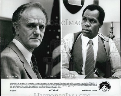 1985 Press Photo "Witness" Starring Josef Somner and Danny Glover ...