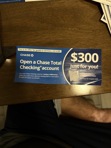 Chase bank Total Checking $300 Bonus | eBay