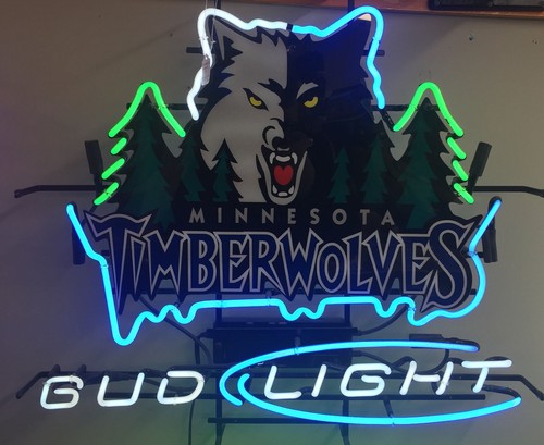 Minnesota Timberwolves Beer Neon Light Sign Lamp Bar Home Wall Decor ...