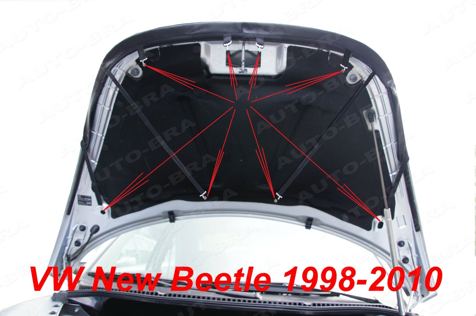 CARBON LOOK CAR HOOD BRA fits VW Volkswagen New Beetle 1998-2010 NOSE ...
