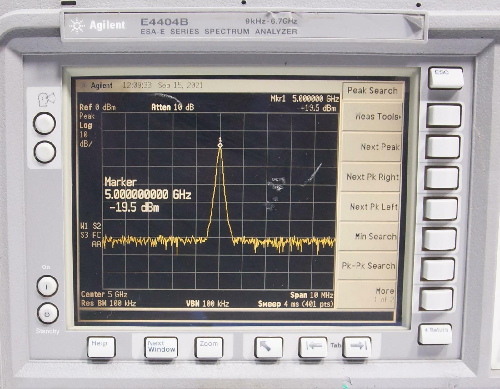 HP Agilent ESA E4404B 9kHz - 6.7GHz Spectrum Analyzer Options A4H BAA ...
