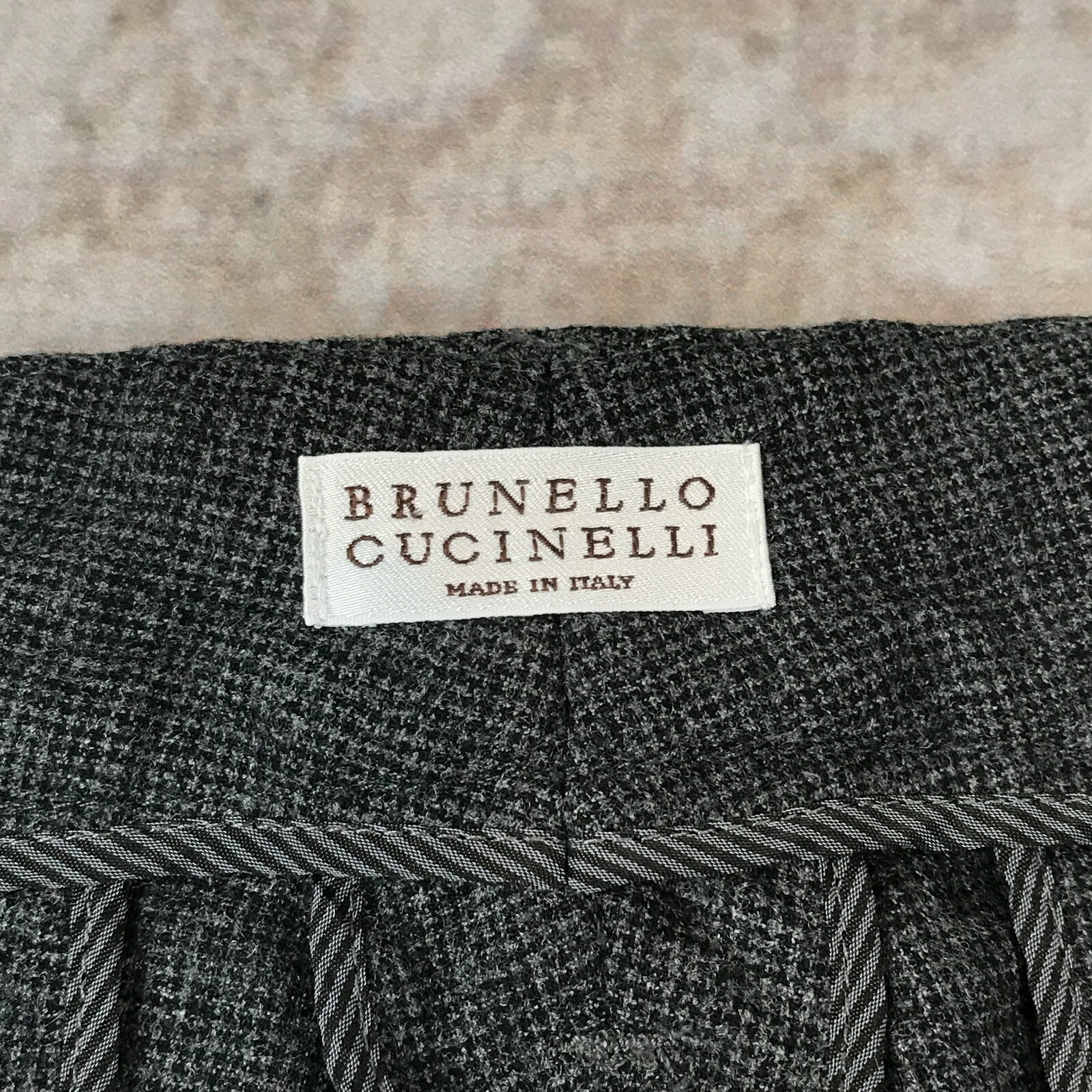 Vintage Brunello Cucinelli Wool Classic Cropped Trous… - Gem