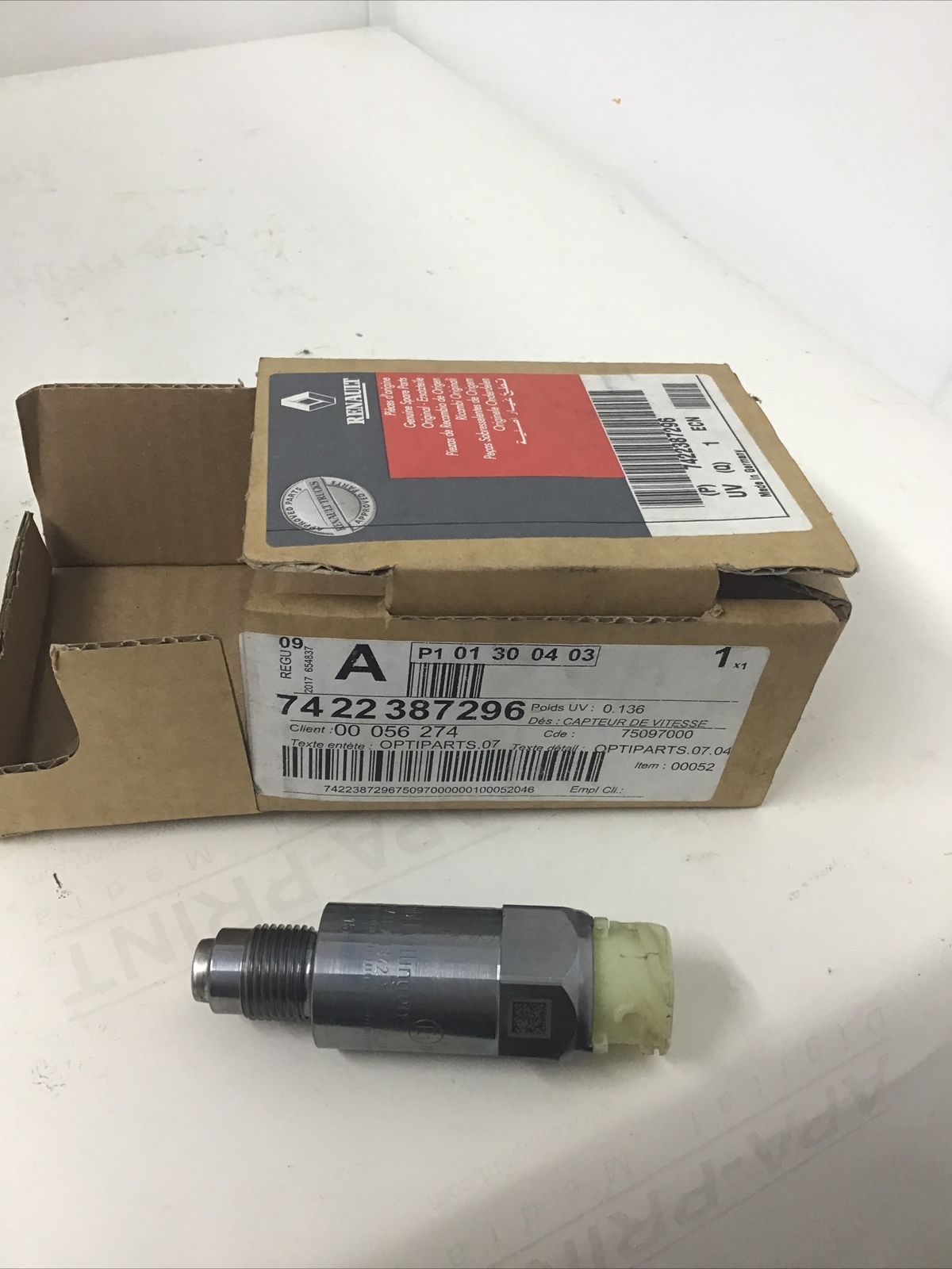 BRAND NEW SPEED SENSOR GENUINE RENAULT VOLVO 7422387296 VAT INCLUDED | eBay