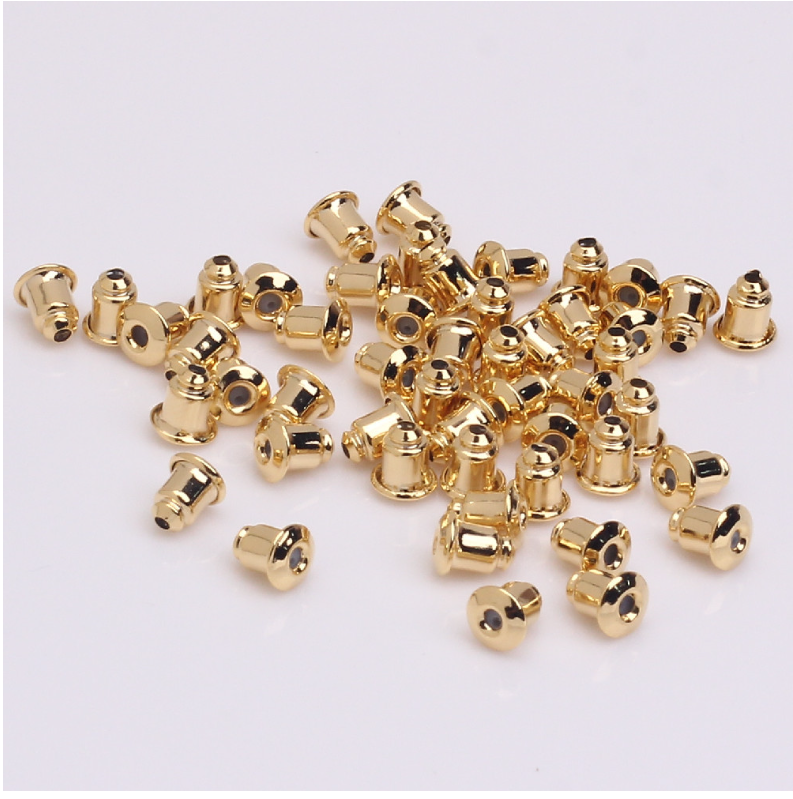 5*6mm 20pcs Earring Backs Stopper Blocked Caps for DIY Ear Making ...