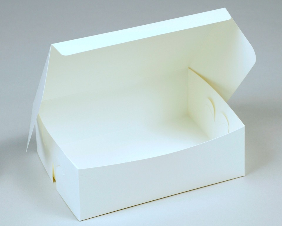 WHITE CARDBOARD CAKE BOXES – FOLD FLAT - VARIOUS SIZES | 5”, 6”, 7”, 8 ...