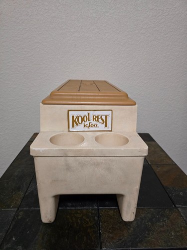 IGLOO Little Kool Rest Car Console Cooler - Brown Tan Can Holder/Ice ...