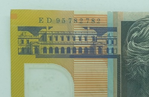 💵💸 Australia 1995 $50 ED95 782782 General Prefix REPEATER BankNote Buy ...