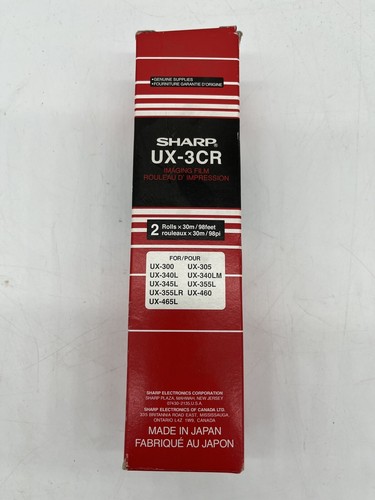 Sharp UX-3CR Fax Machine Imaging Film Genuine Original 1 Rolls 98 Feet ...