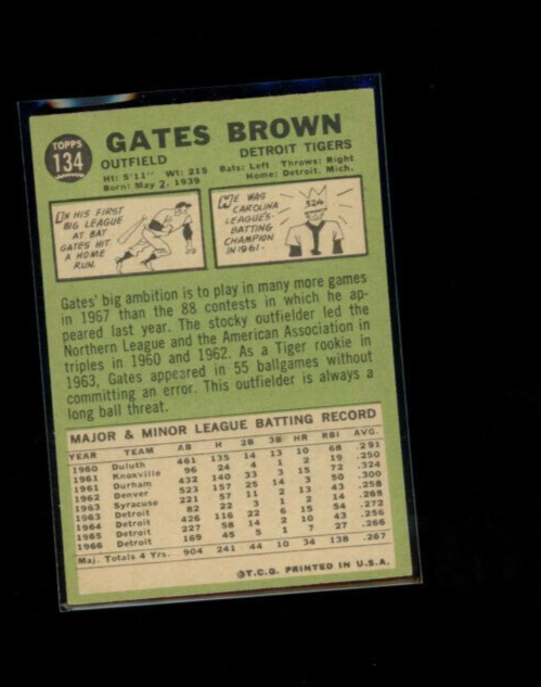 1967 Topps Gates Brown #134 | eBay