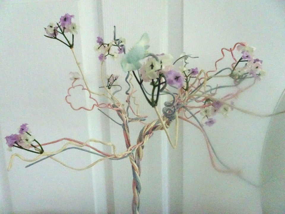 Twisted Wire 17" Decorative Tree-Spring Decor-Pastel Colors | eBay