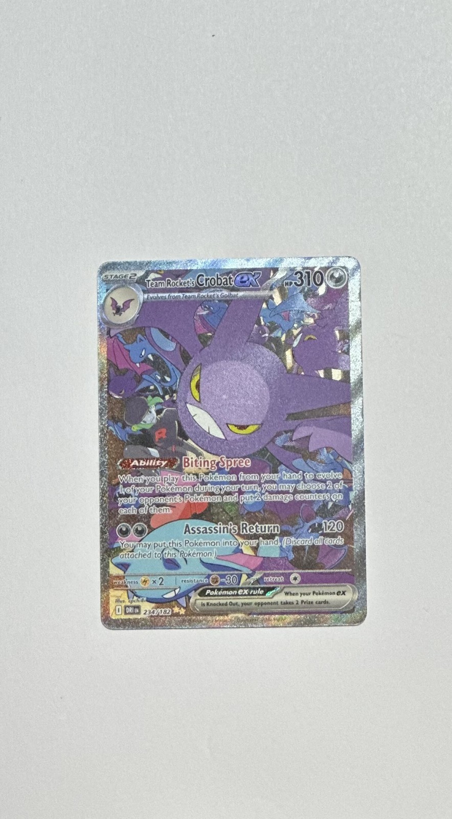Team Rocket's Crobat ex 2025 Scarlet & Violet: Destined Rivals #234/182 ...