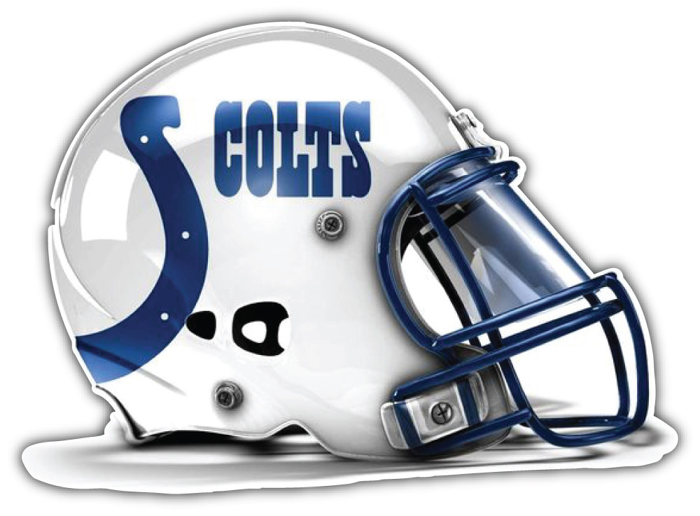 Indianapolis Colts NFL Helmet Car Bumper Sticker Decal - 3'' or 5'' | eBay