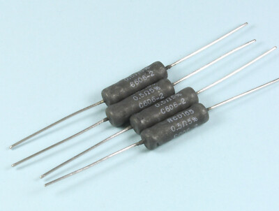 5pcs RCD Resistor, .5 ohm, 6 watt, 5% Tolerance, 165 7.5mmX25mm | eBay