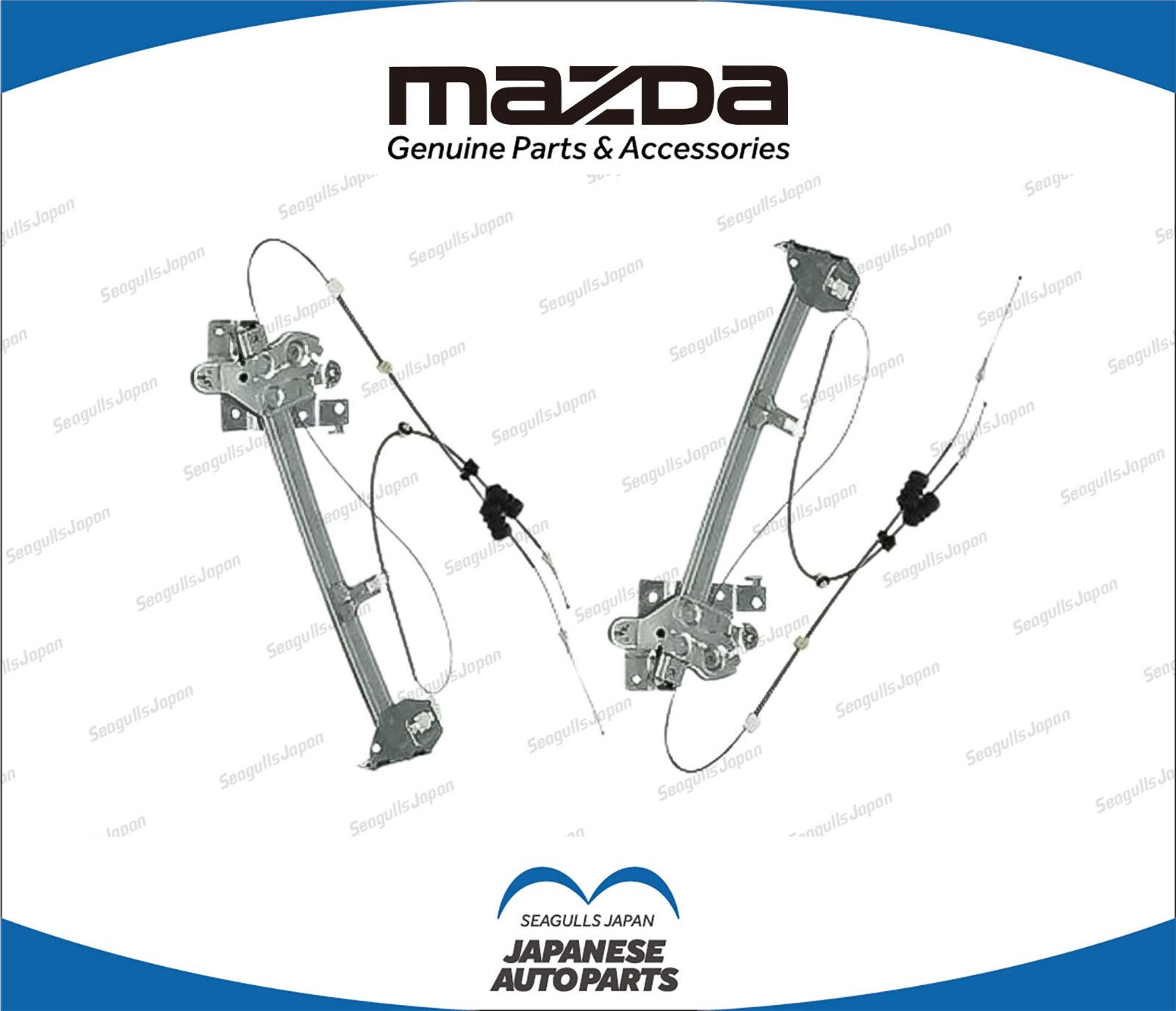 Mazda 1990-97 MIATA LH RH POWER WINDOW REGULATOR NA02-58-590 NA02-59 ...