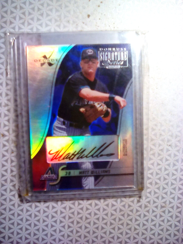 2003 Donruss Signature Auto Card #7 Matt Williams 4/10 AA2 | eBay