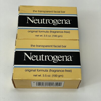Neutrogena Soap NEW Transparent Facial Bars Original Frag Free 1988 ...