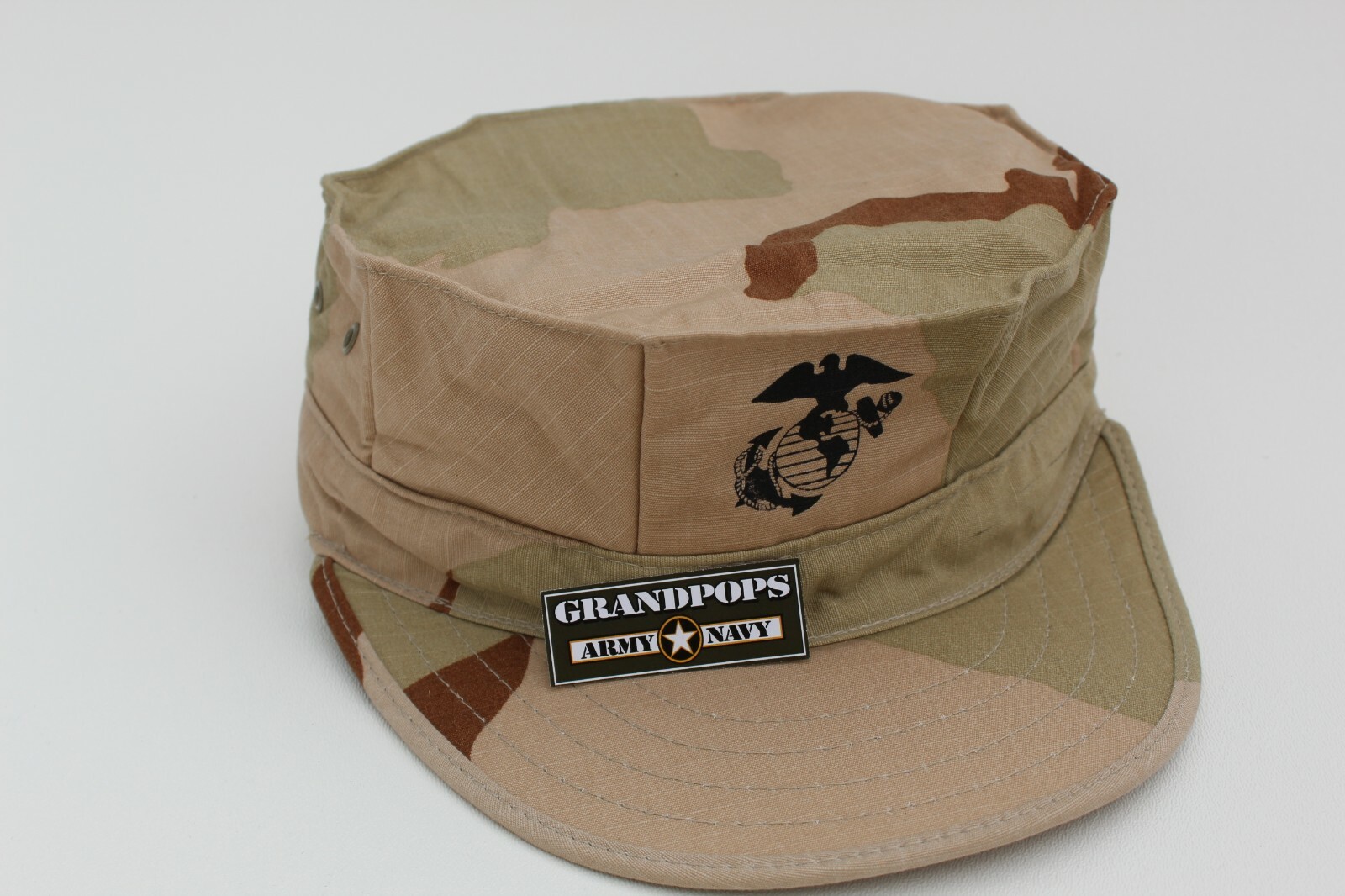 USMC DCU CAMO CAP 8 POINT 2 PLY TOP STITCH WITH EGA | eBay