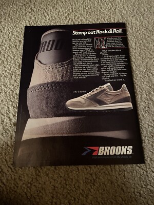 Vintage 1984 BROOKS CHARIOT Running Shoes Poster Print Ad 1980s | eBay