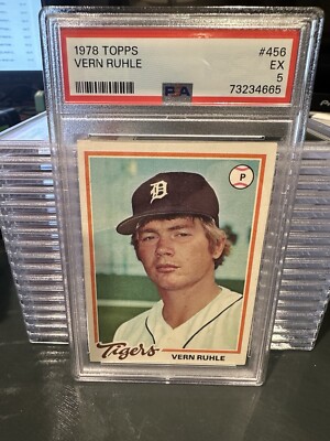 1978 Topps - #456 Vern Ruhle - Detroit Tigers- PSA 5 | eBay