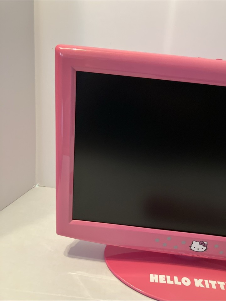 Sanrio Hello Kitty Pink 19" LCD TV/Monitor - Intertek KT2219 W/Remote ...