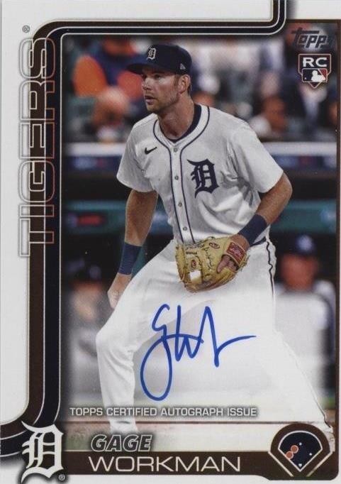 2025 Topps Update Series - Flagship Real One Autographs Gage Workman # ...