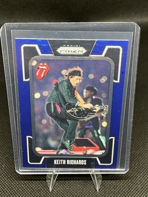 #40 KEITH RICHARDS Blue Confetti Prizm | 2025 Panini Prizm Rolling ...