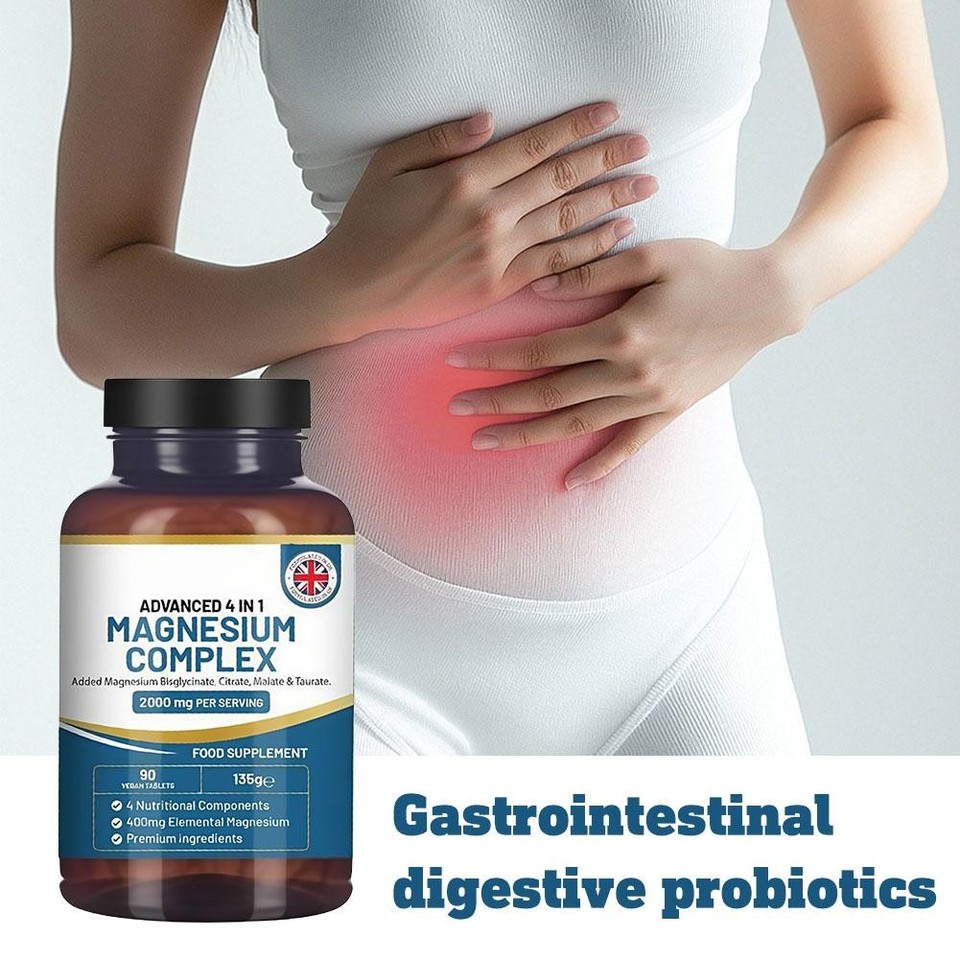 Magnesium Glycinate 4 in 1 Complex 2000mg High Strength Magnesium 90 ...