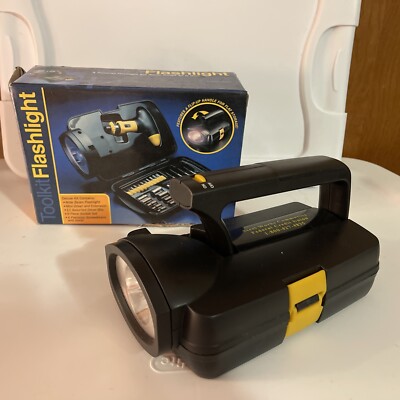 ToolKit & Flashlight In One 11 Driver Bits/9 Sockets/Mini Driver/More ...