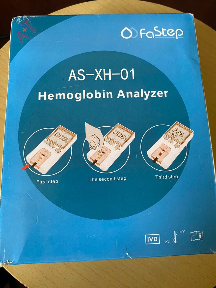 Hemoglobin Merter Hemoglobin Test Meter Kit Anemia Monitor Analyzer+ 25 ...