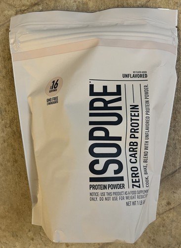 Isopure Zero Carb 100% Whey Isolate 25g Protein Powder 1 Lb Unflavored ...