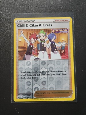 Pokémon TCG Chili & Cilan & Cress Fusion Strike 227/264 Reverse Holo ...