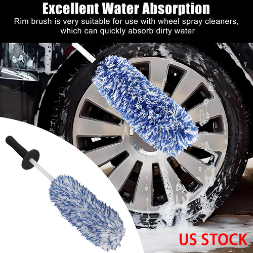 17" Car Wheel Brush Rims Tire Seat Engine Wash Cleaning Car Detailing ...