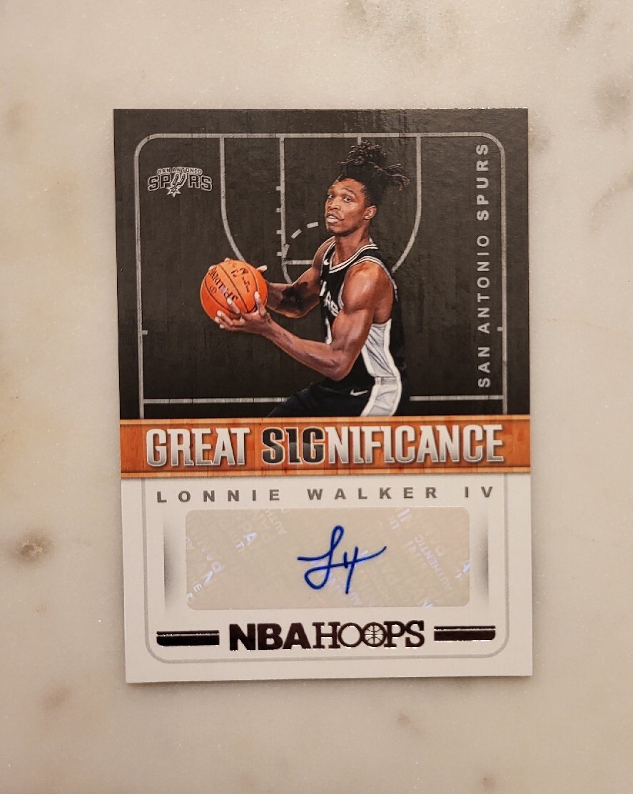 2018-19 Panini NBA Hoops LONNIE WALKER IV Great Significance Rookie ...