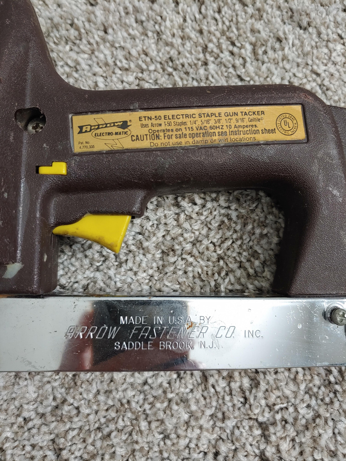 K367+Arrow+Etn-50+Elctro-matic+Heavy+Duty+T+50+Electric+Staple+Gun ...