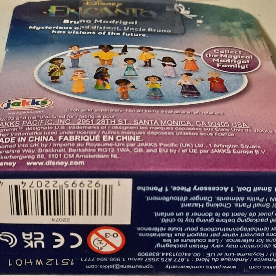 Bruno Madrigal 3 Disney Encanto 3” Person Collectible Figure Jakks Kids ...