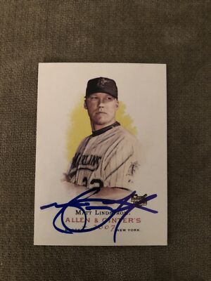 2007 Allen&Roy #44 MATT LINDSTROM (RC) P Marlins Auto Card...93 Card ...