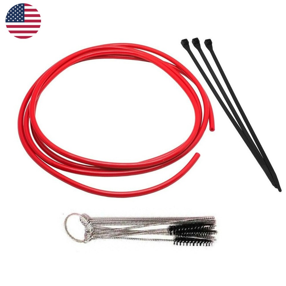 Red Carburetor Overflow Vent Hose for Dirt Bike UTV ATV Motorcycle Carb ...