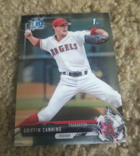 GRIFFIN CANNING 2017 1st BOWMAN DRAFT CARD BDC-48 ANGELS (FIRST ...