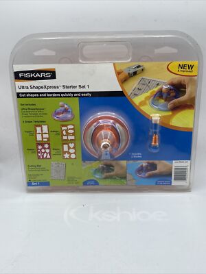 Fiskars Ultra ShapeXpress Starter Set 1 Paper Cutting Shapes 7 Pieces ...