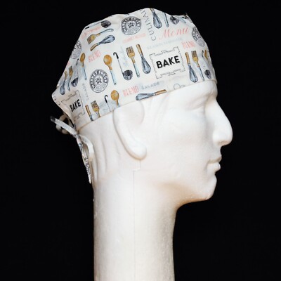 Bake and Bakery Tool Theme Scrub Hat | eBay