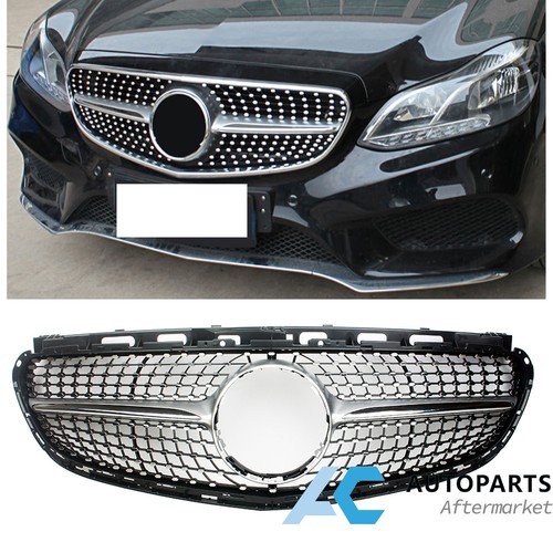 Diamond Front Radiator Grille for 13-16 Mercedes Benz W212 E250 E350 ...