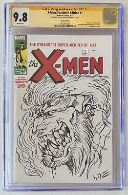 X-MEN: FACSIMILE EDITION #1 • SKETCHED & SIGNED BY MARIA WOLF ...