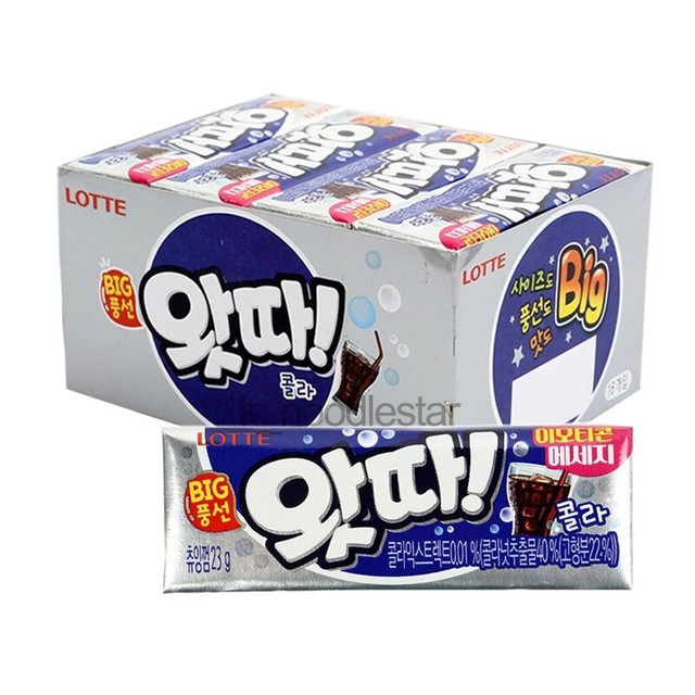 LOTTE Whatta Bubble Gum Cola Flavour Big Fun Unique 5sticks for sale ...
