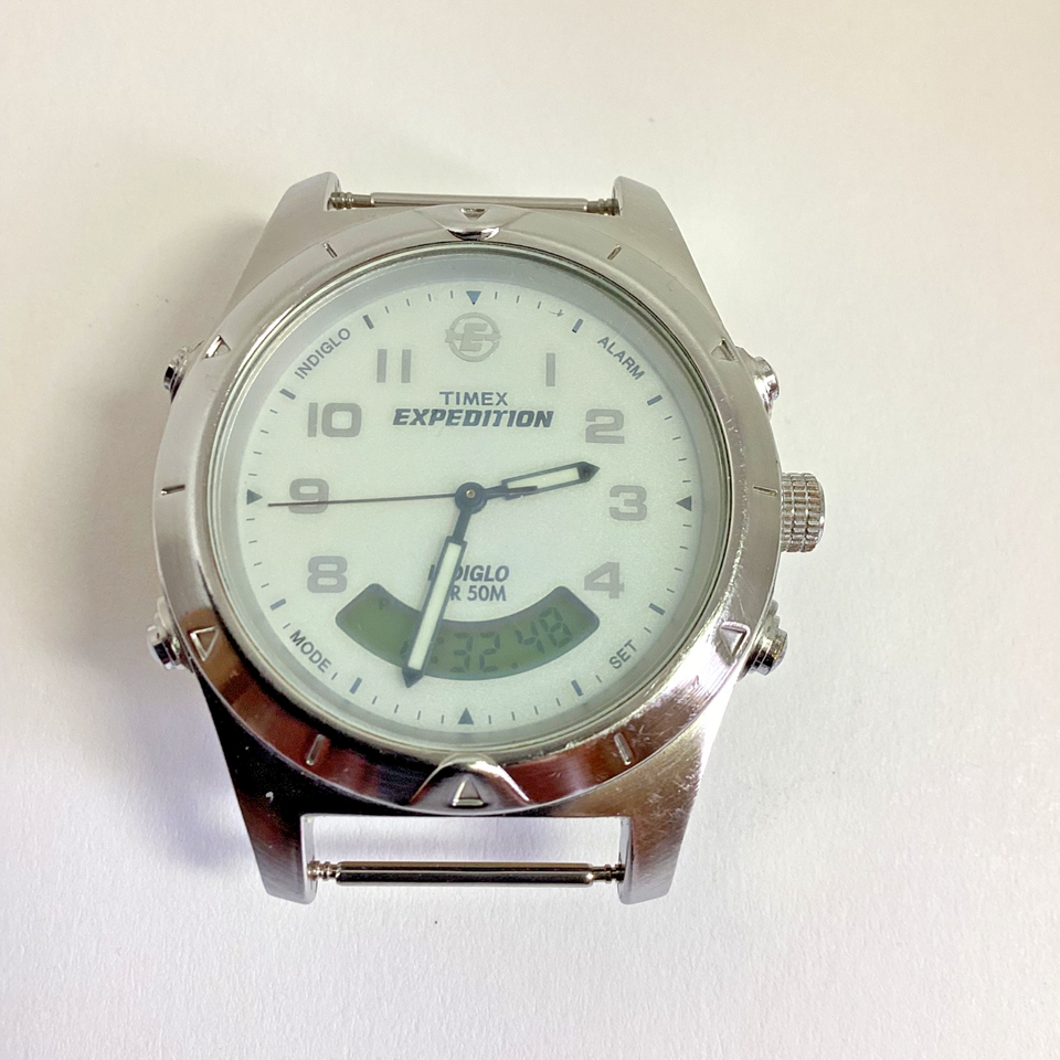 2005 Mens Timex Expedition 38MM WR 50M Chronograph Watch New Battery N9 ...