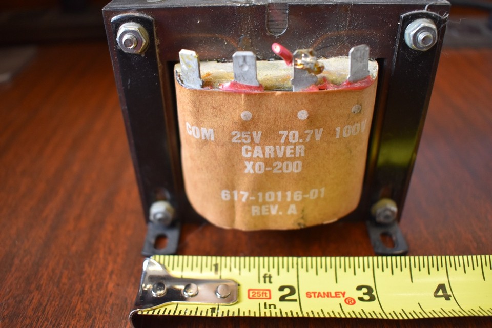 Carver XO-200 Pro Audio Line Transformer 25V 70.7V 100v Taps | eBay