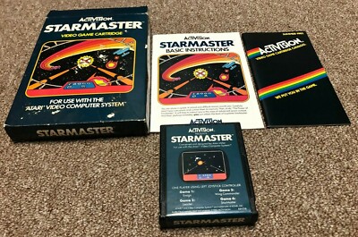 Arcade Atari 2600 Activision Starmaster Cartridge, Box & Instructions ...