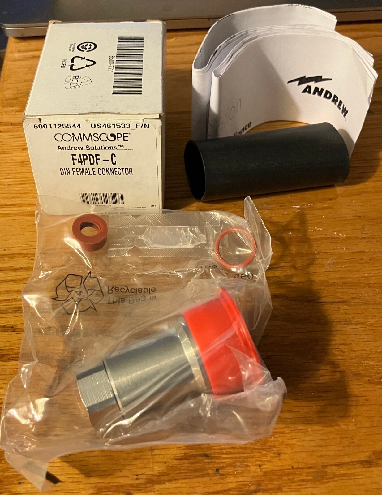 Commscope Andrew F4PDF-C 7-16 DIN Female for 1/2" FSJ4-50B Cable NOS ...