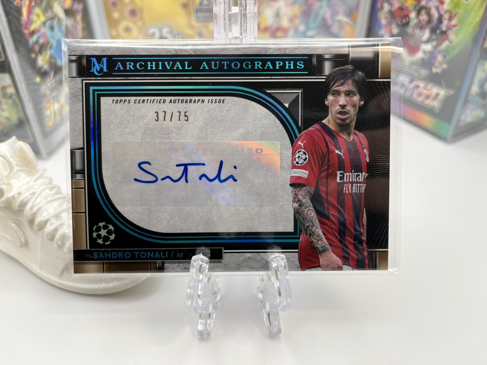 2021/22 Topps Museum Sandro Tonali /75! Archival Autograph AC Milan ...